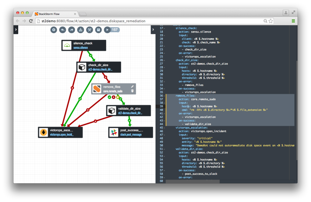 Auto-remediation by example: handling out-of-disk-space. - StackStorm