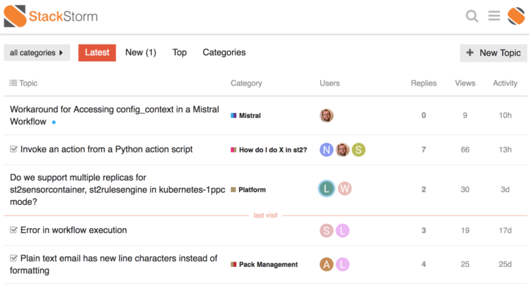 More Packs, More Actions, and a new Forum - StackStorm